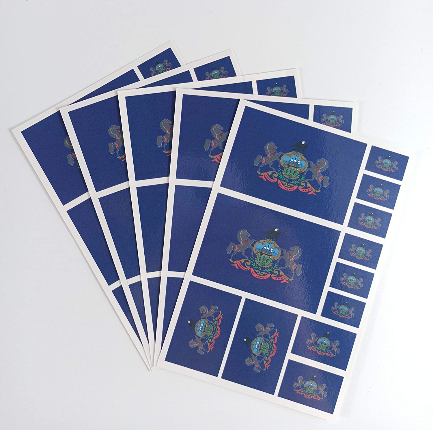 JBCD 5 Pcs Pennsylvania Flag Tattoos PA Flag Stickers Face Tattoos ...