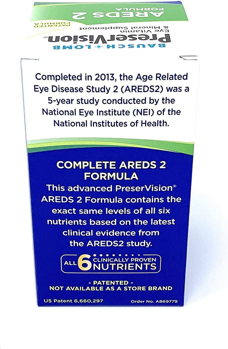 PreserVision AREDS 2 Eye Vitamin & Mineral Supplement (210 ct) with Lutein and Zeaxanthin, Soft Gels