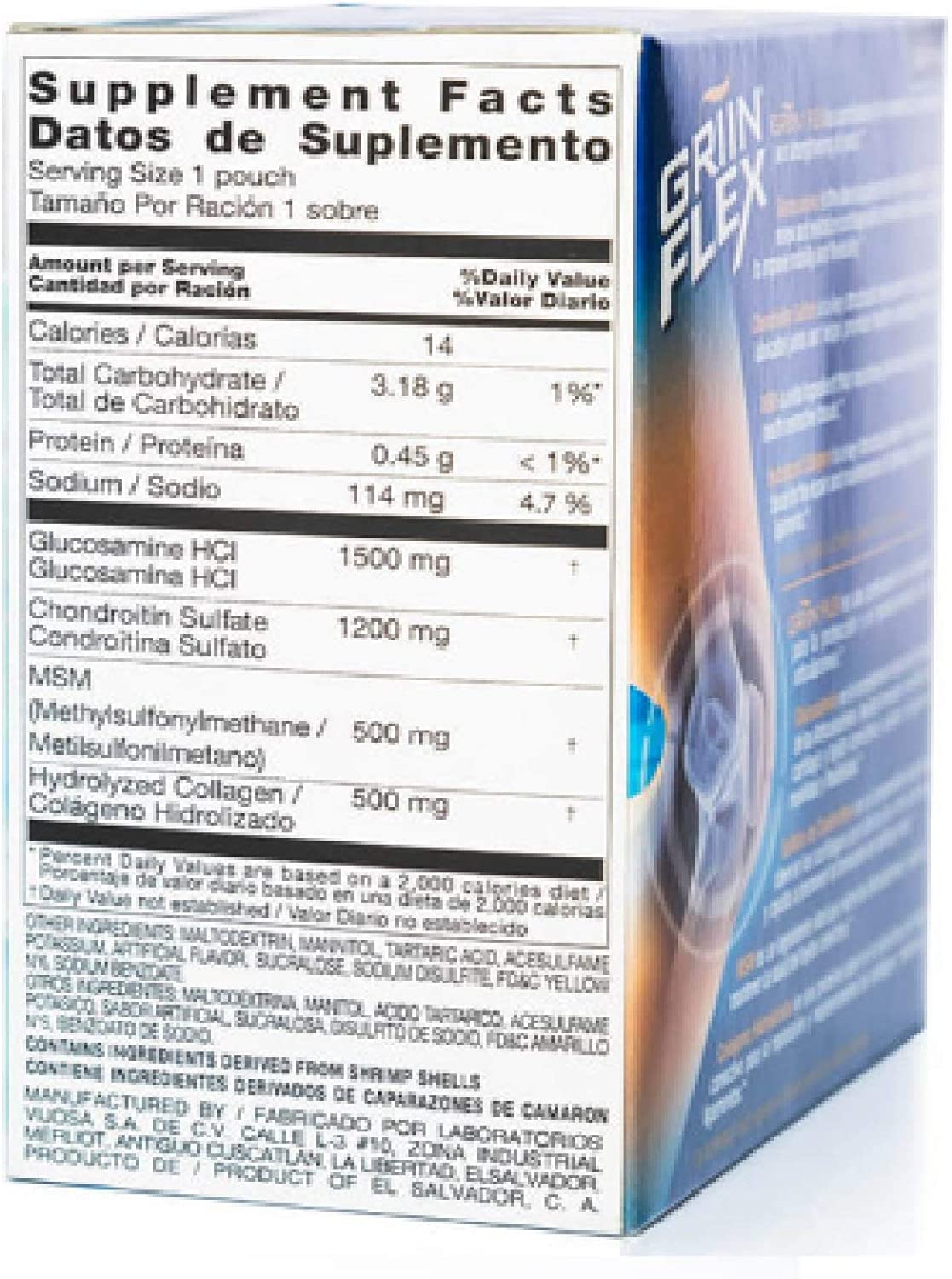 Hydro Collagen Glucosamine Chondroitin 15 Pouches SOBRES