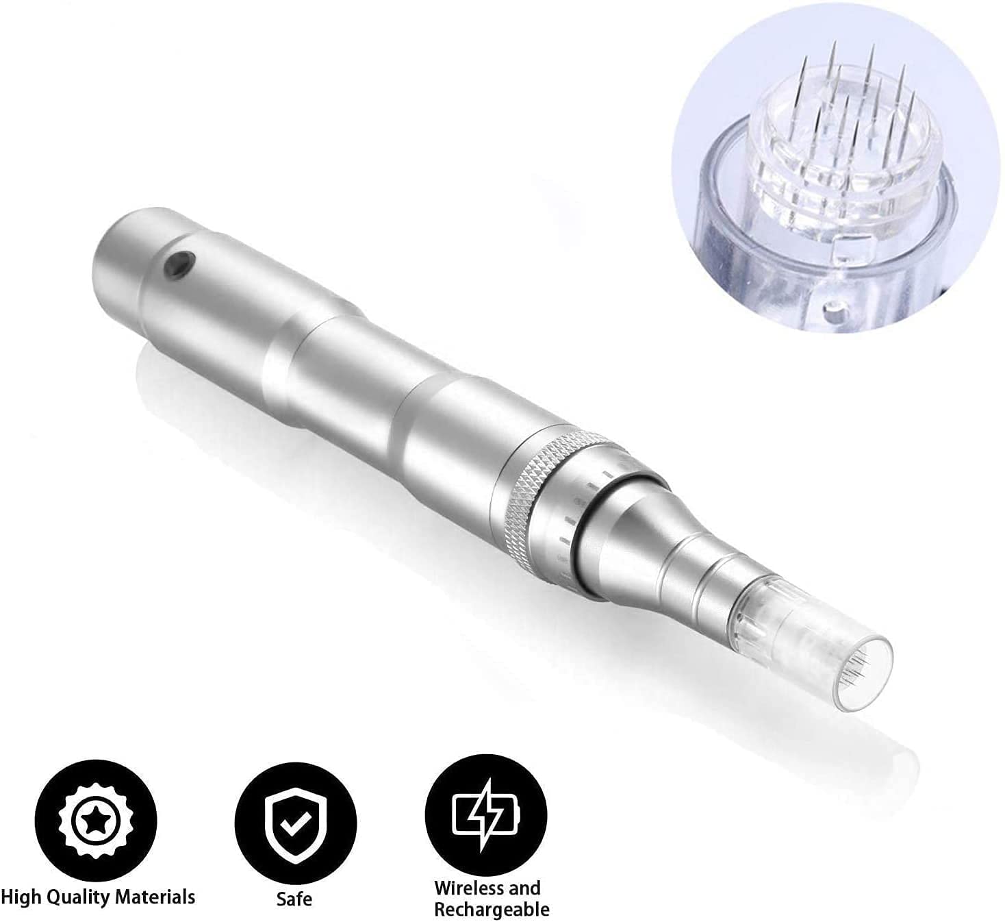 Angel Kiss A9 Microneedling Pen Kit - Derma Microneedle Pen - with 5 ...
