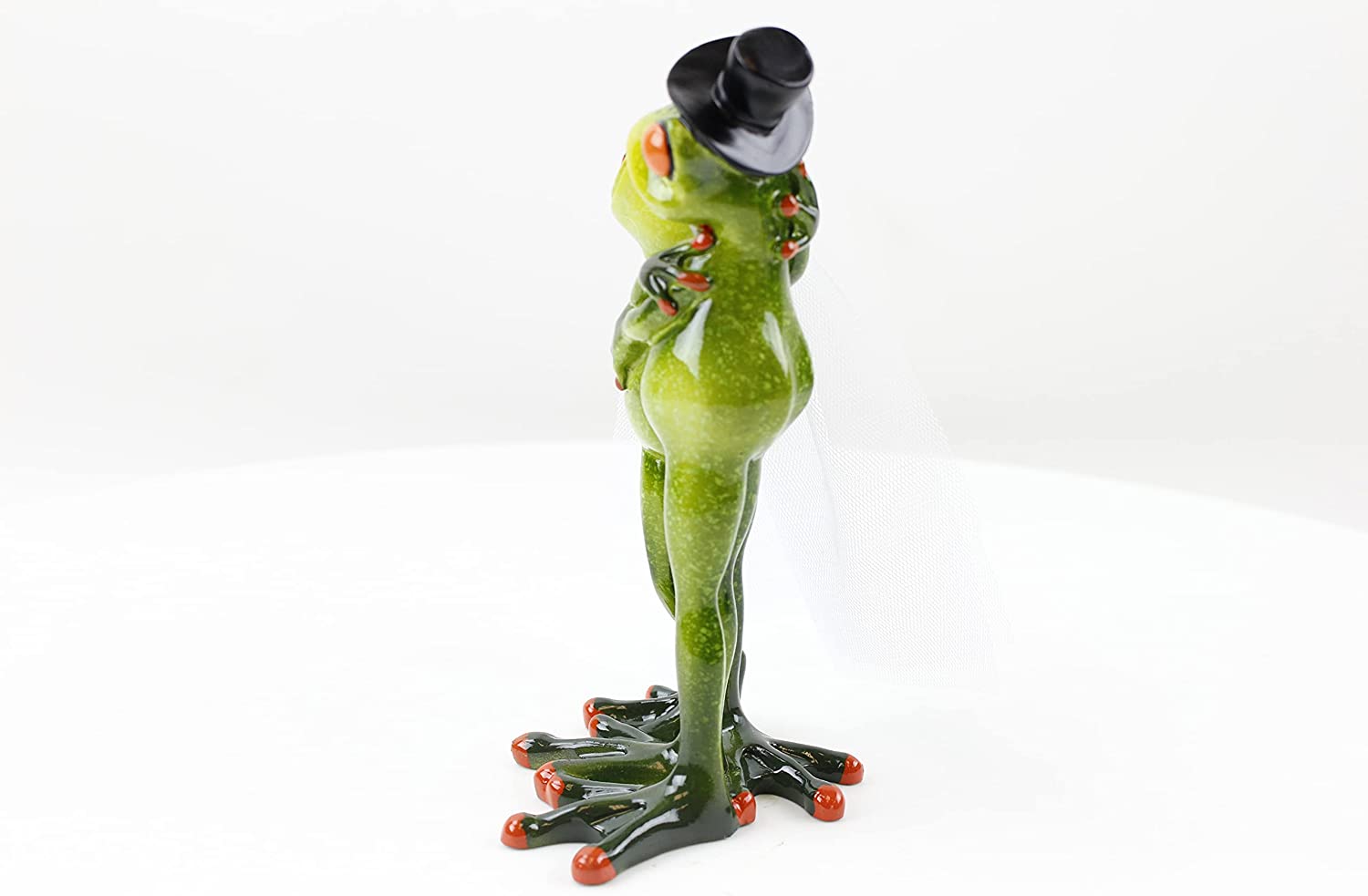 Novelty Funny Frog Family Figurines ~ Frog Family Wedding Frogs Bride ...