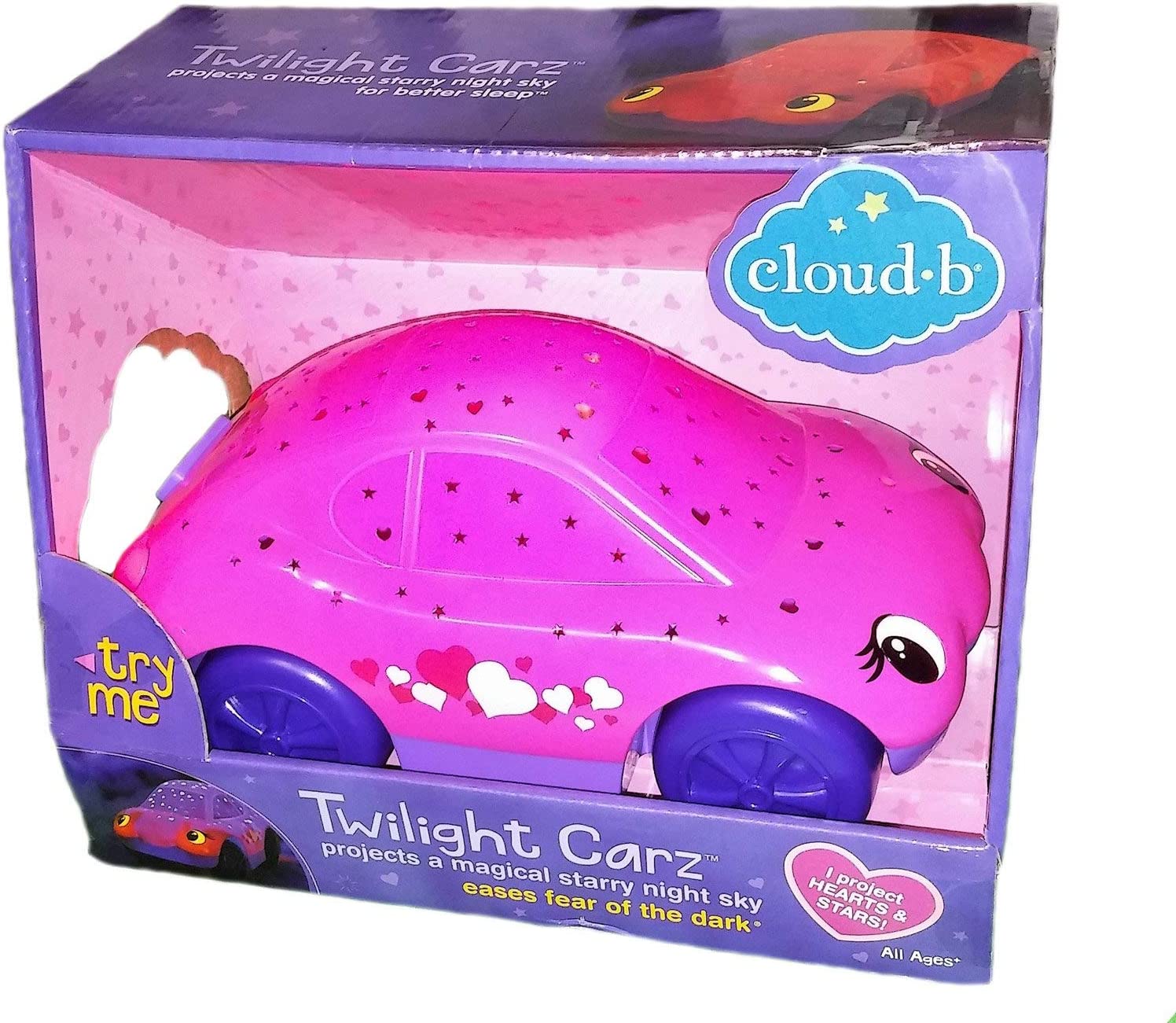 Twilight Carz Pink Hearts Bedtime Projector