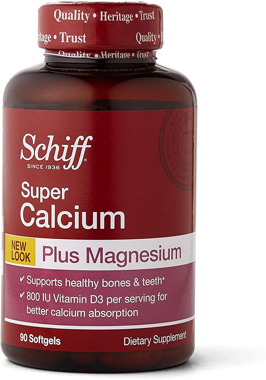 Schiff Super Calcium Magnesium with Vitamin D - 90 Softgels