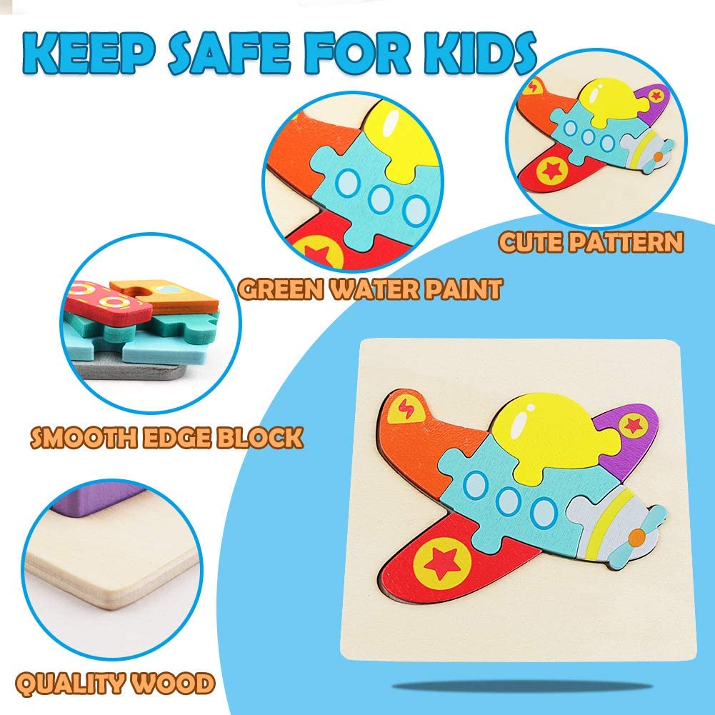 6 Pack Animal Puzzles for Toddlers 1 2 3 4 5 6 Years Old,Montessori ...