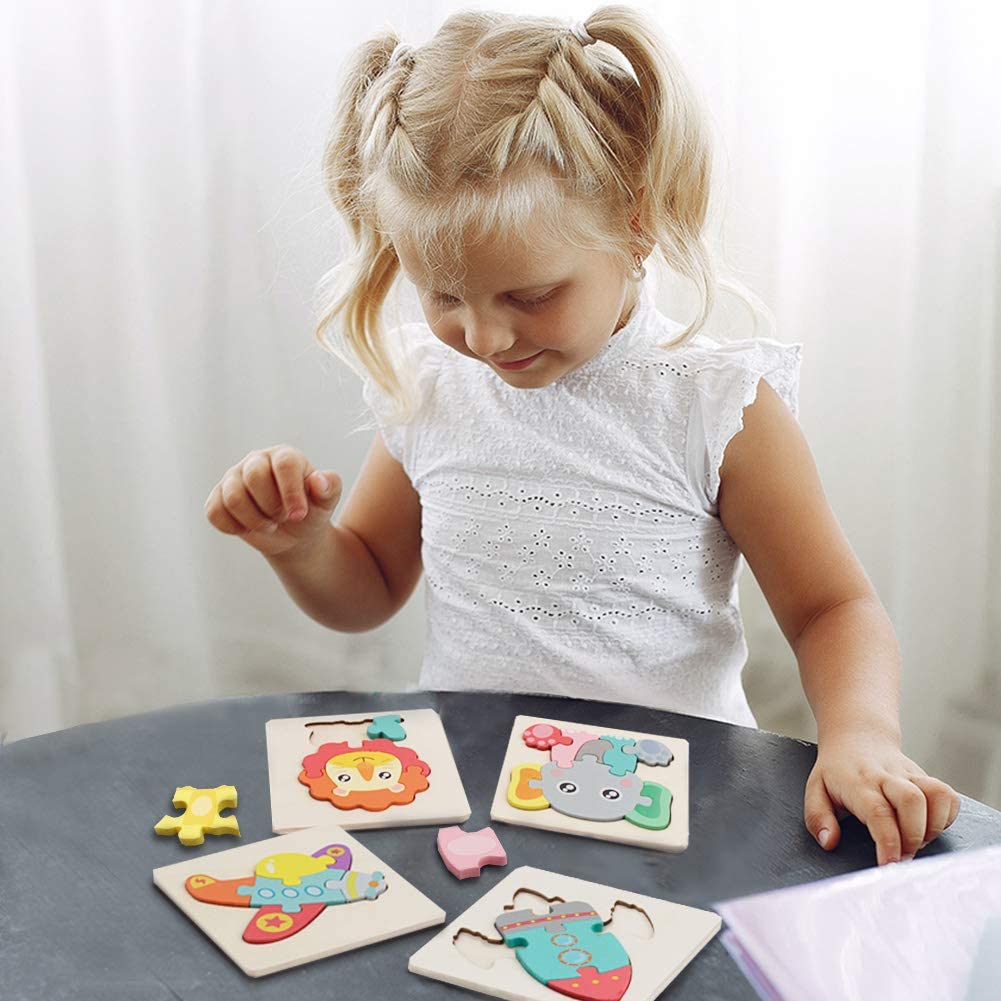 6 Pack Animal Puzzles for Toddlers 1 2 3 4 5 6 Years Old,Montessori ...