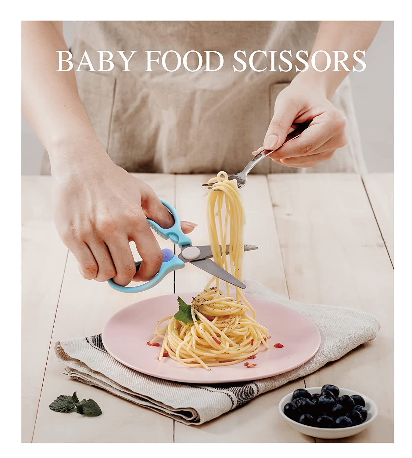 Simba Premium Portable Safety Food Scissors (Pink)