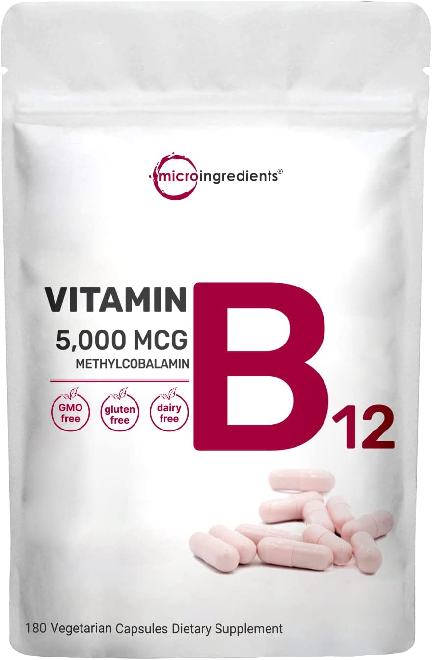Micro Ingredients Vitamin B12 Methylcobalamin Supplement, Vitamin B12 ...