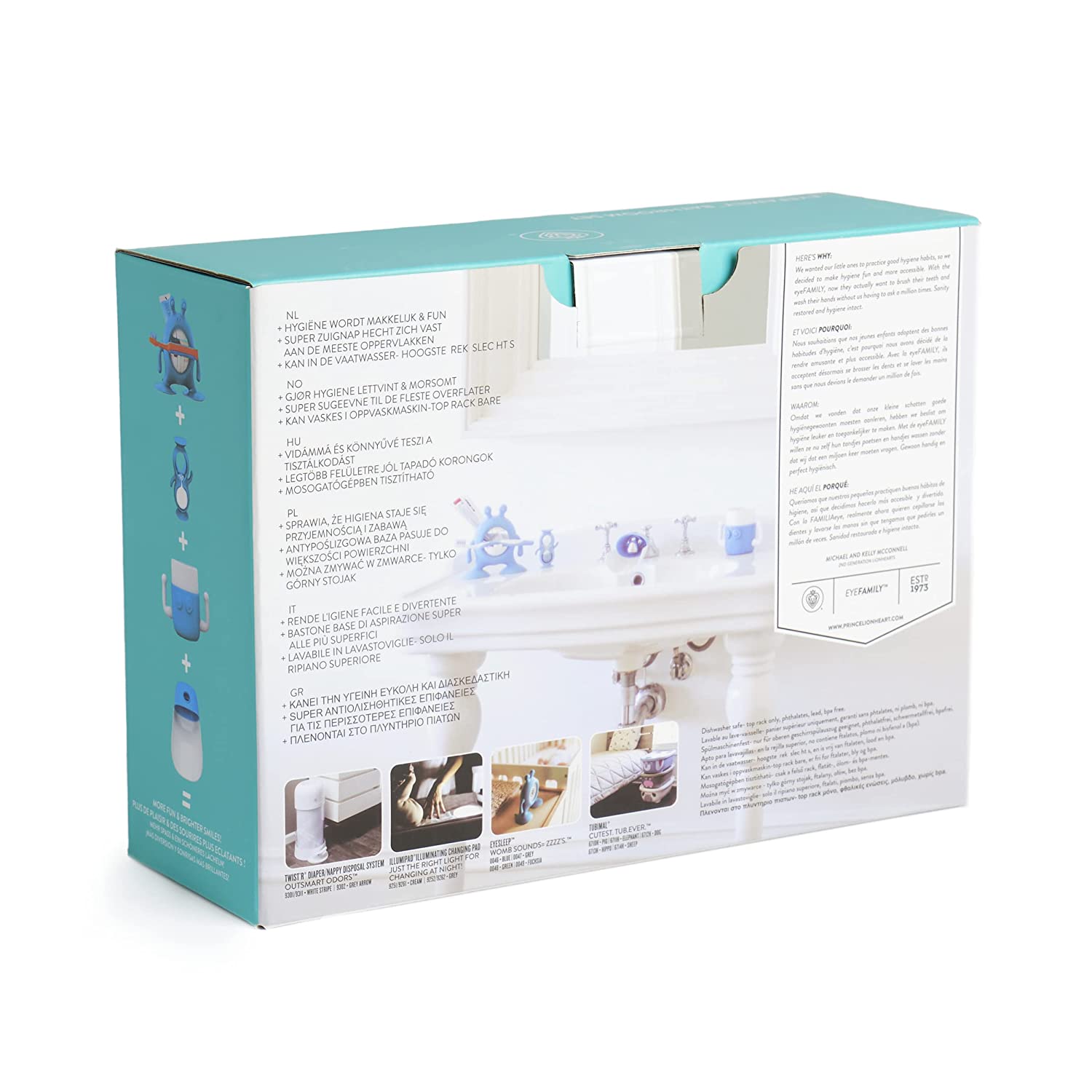 Prince Lionheart Eyefamily Bathroom Set-Grey