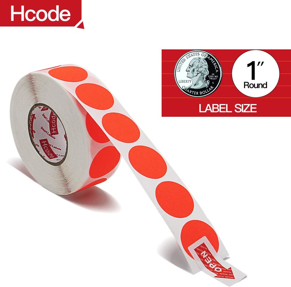 Hcode 1 Inch Color Coding Label Bright Neon Fluorescent Garage Sale ...