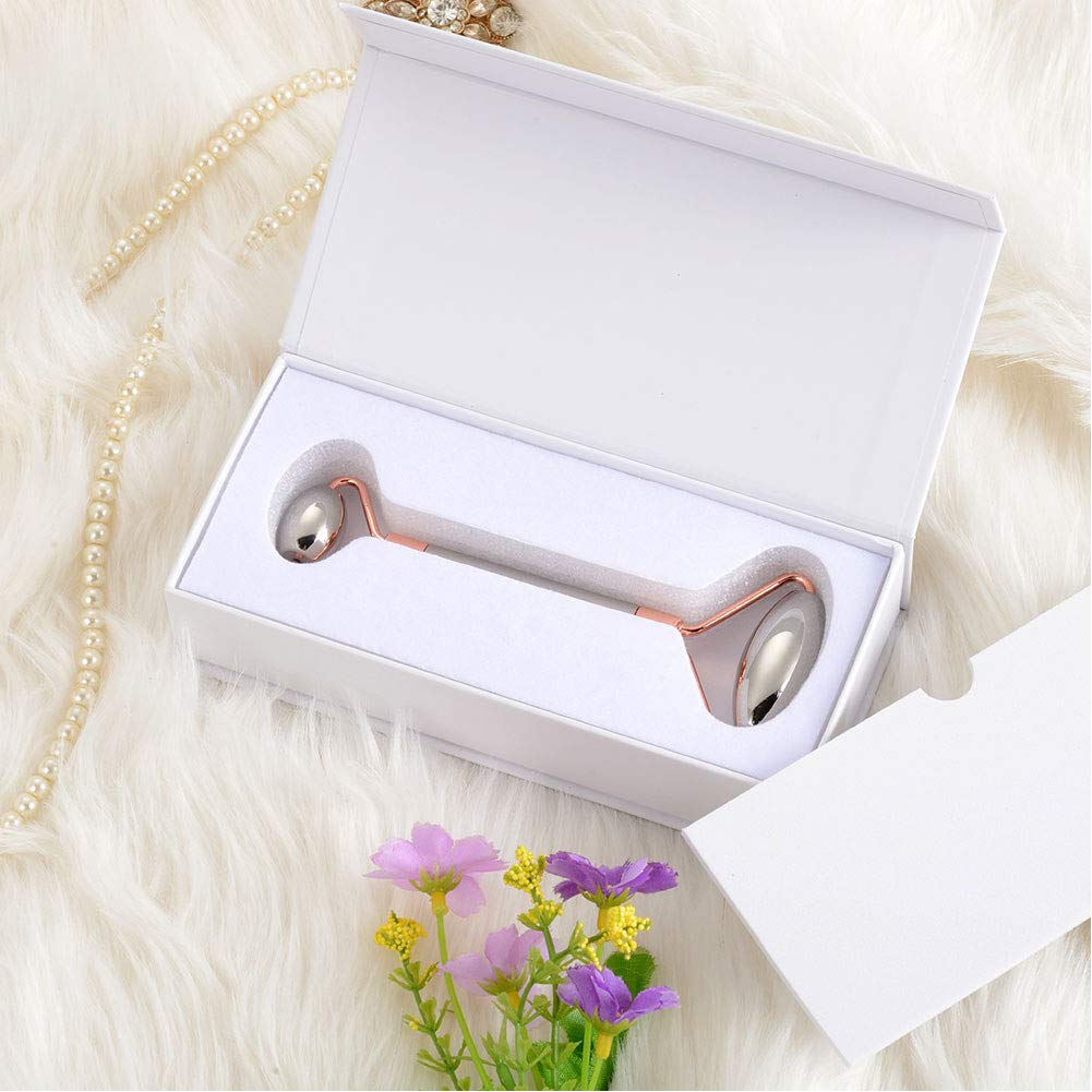 VinLr Stainless Steel Facial Roller Massager, Solid Metal Ice Roller ...