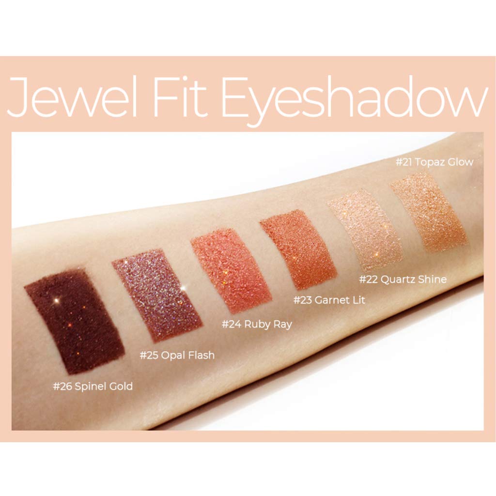 JENNYHOUSE Jewel Fit Eye Shadow 2g - 6 Variants of Dazzling Shimmer and ...
