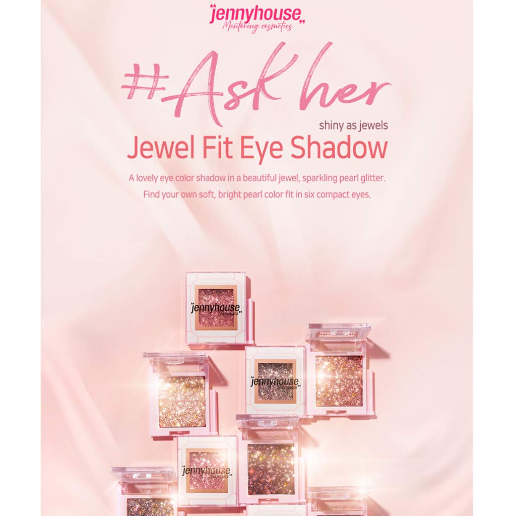 JENNYHOUSE Jewel Fit Eye Shadow 2g - 6 Variants of Dazzling Shimmer and ...