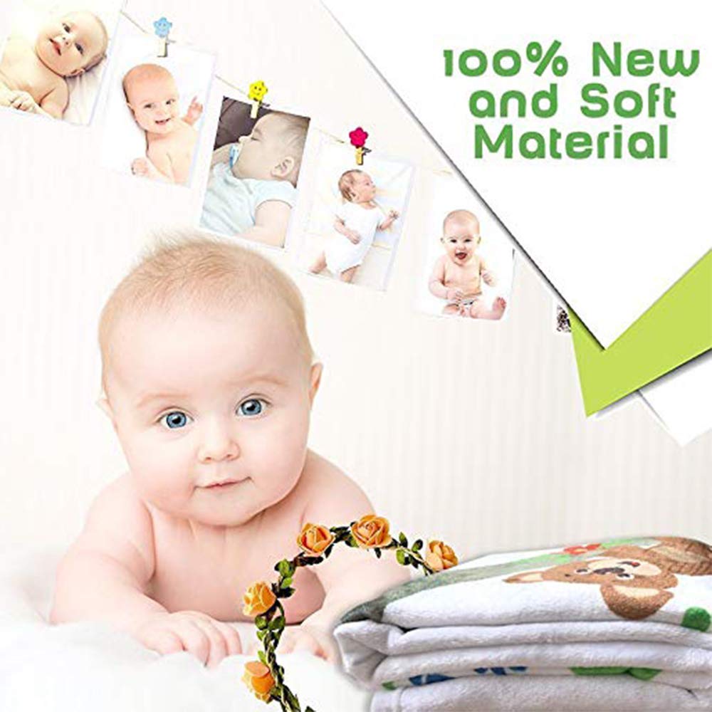 Baby Monthly Milestone Blanket Wrinkle Resistance Backdrop Cartoon ...