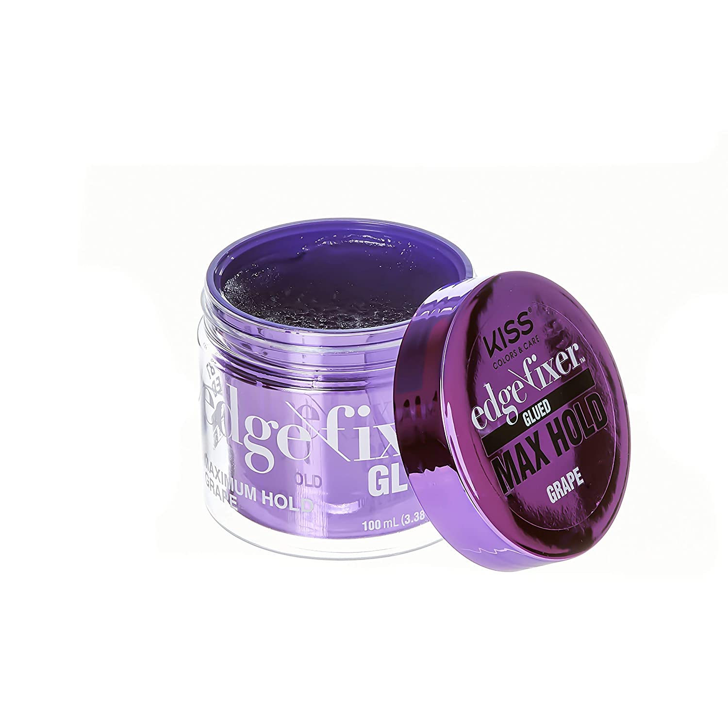 KISS Edge Fixer Glued Max Hold 100mL (3.38 US fl.oz)- (KEG100A) (Grape)