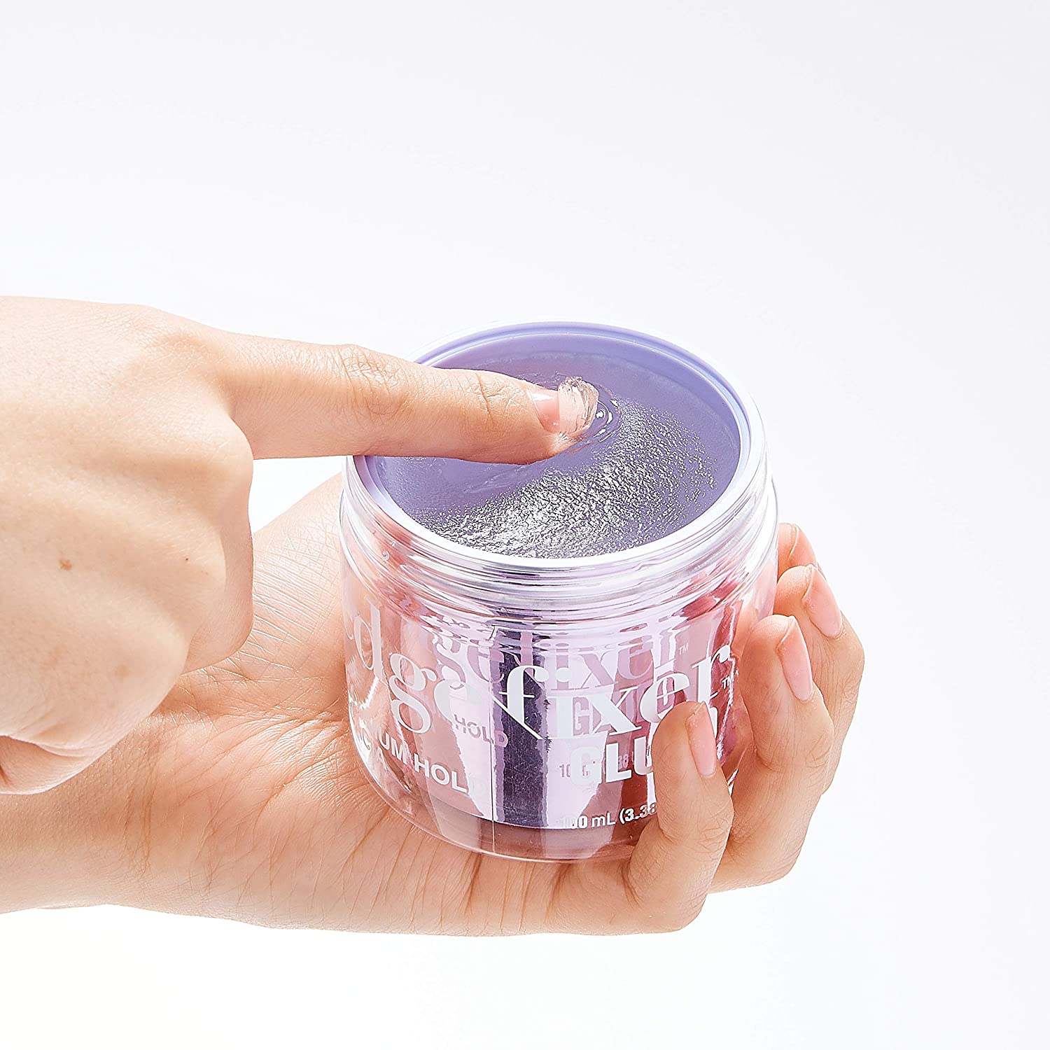 KISS Edge Fixer Glued Max Hold 100mL (3.38 US fl.oz)- (KEG100A) (Grape)