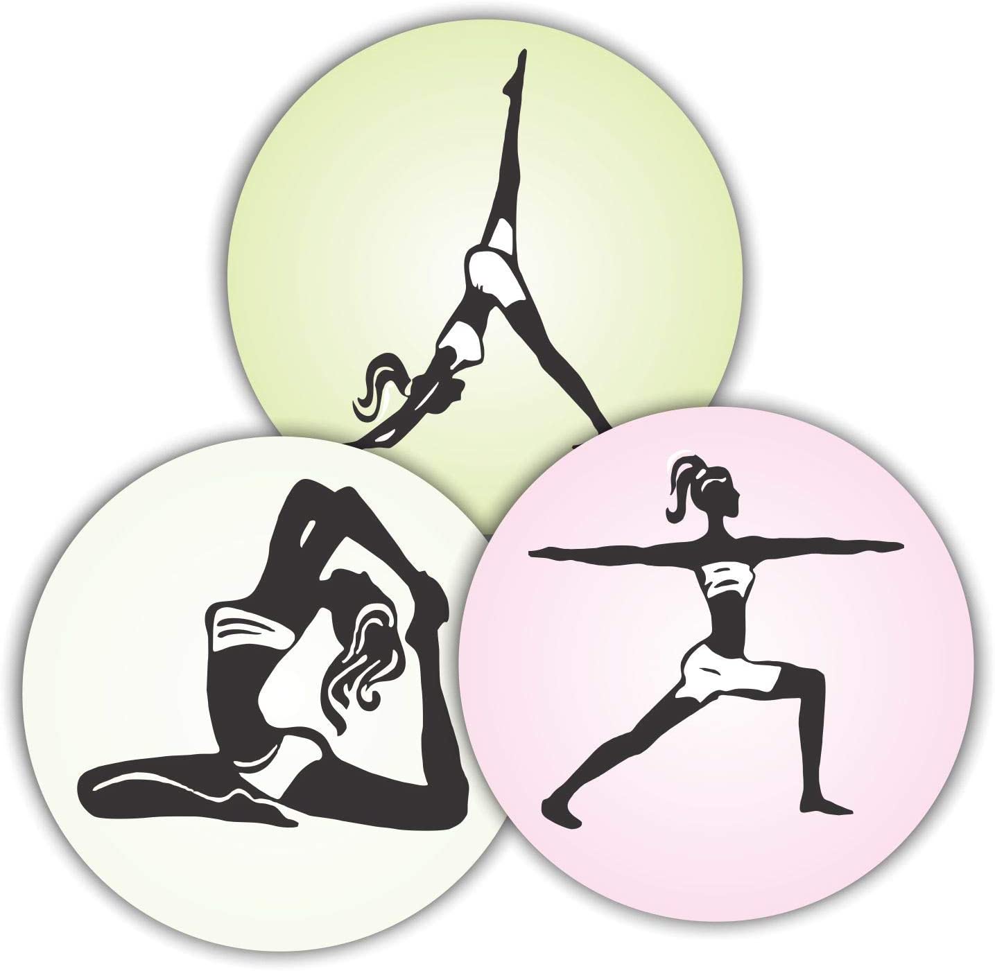 Yoga Stickers - (Pack of 120) 2" Large Round Labels for Mandala Wall ...