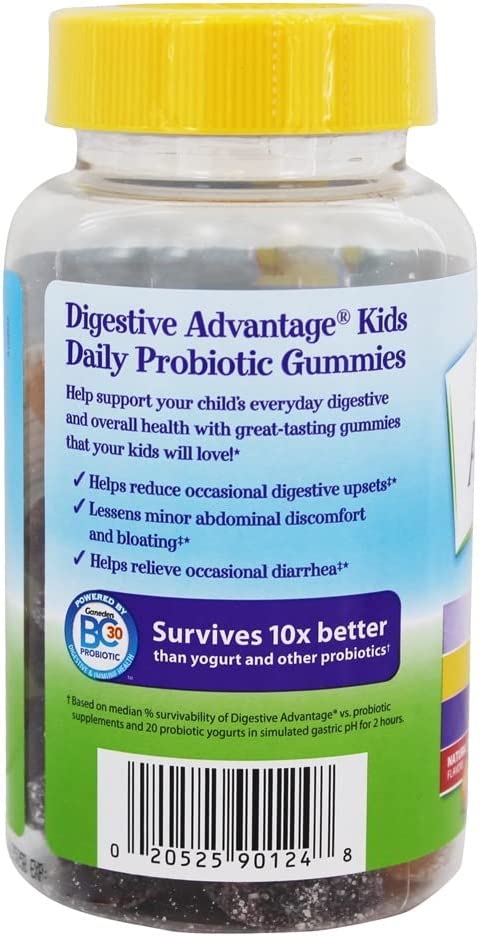 Digestive Advantage Probiotics Daily Probiotic Gummies for Kids, 60 ct