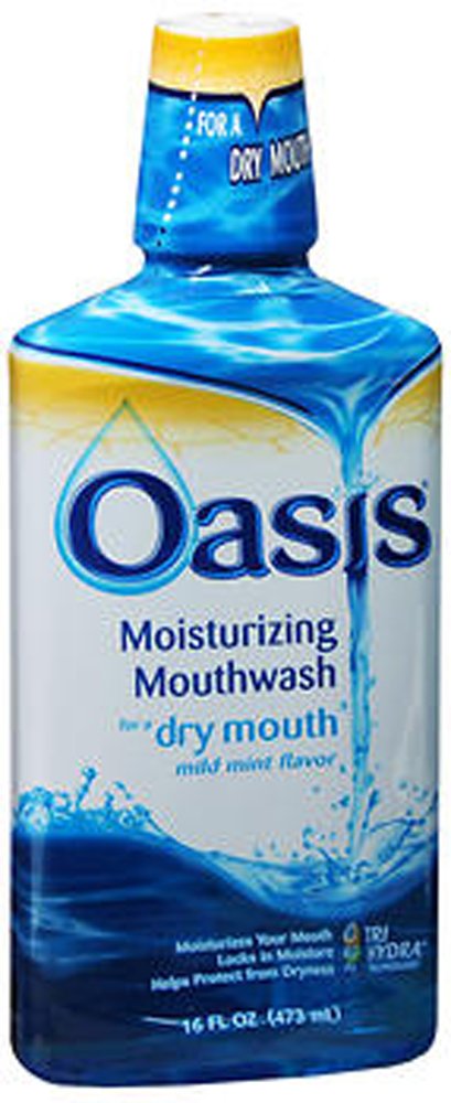 Oasis Moisturizing Mouthwash For Dry Mouth Mild Mint, Mild Mint - 16 oz ...