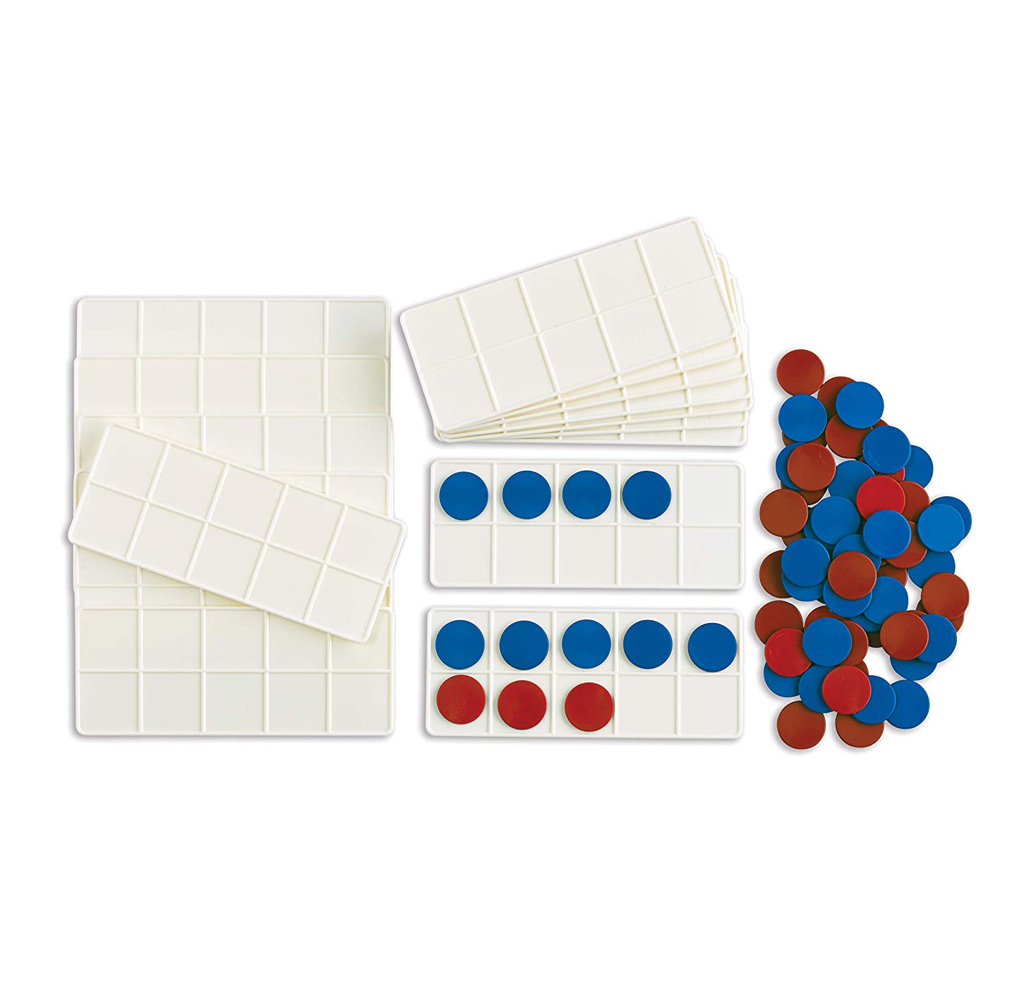 edxeducation Ten Frame Classroom Set - Math Manipulatives for Kids - 16 ...