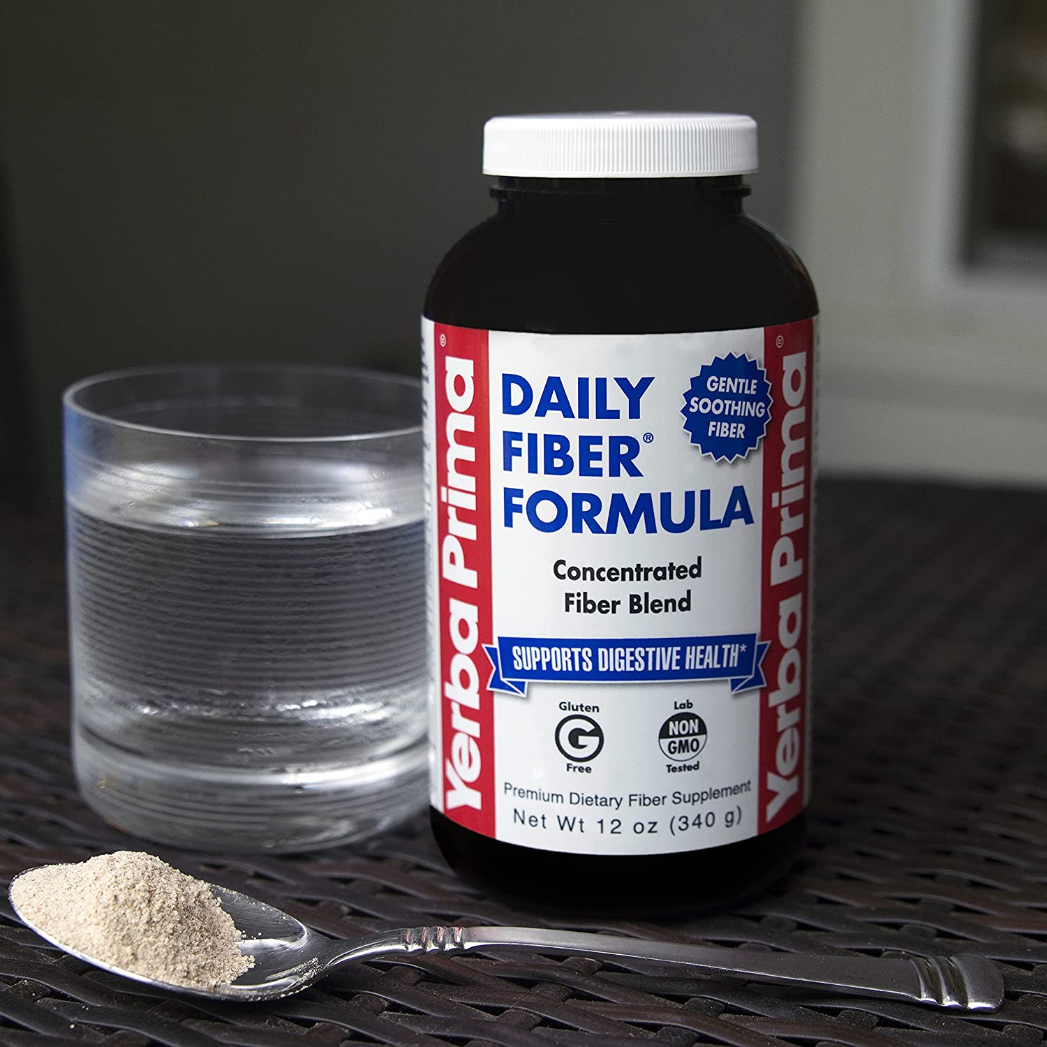 Yerba Prima Daily Fiber Formula Powder 12 Oz Pack Of 4 Soluble And Insoluble Dietary Fiber
