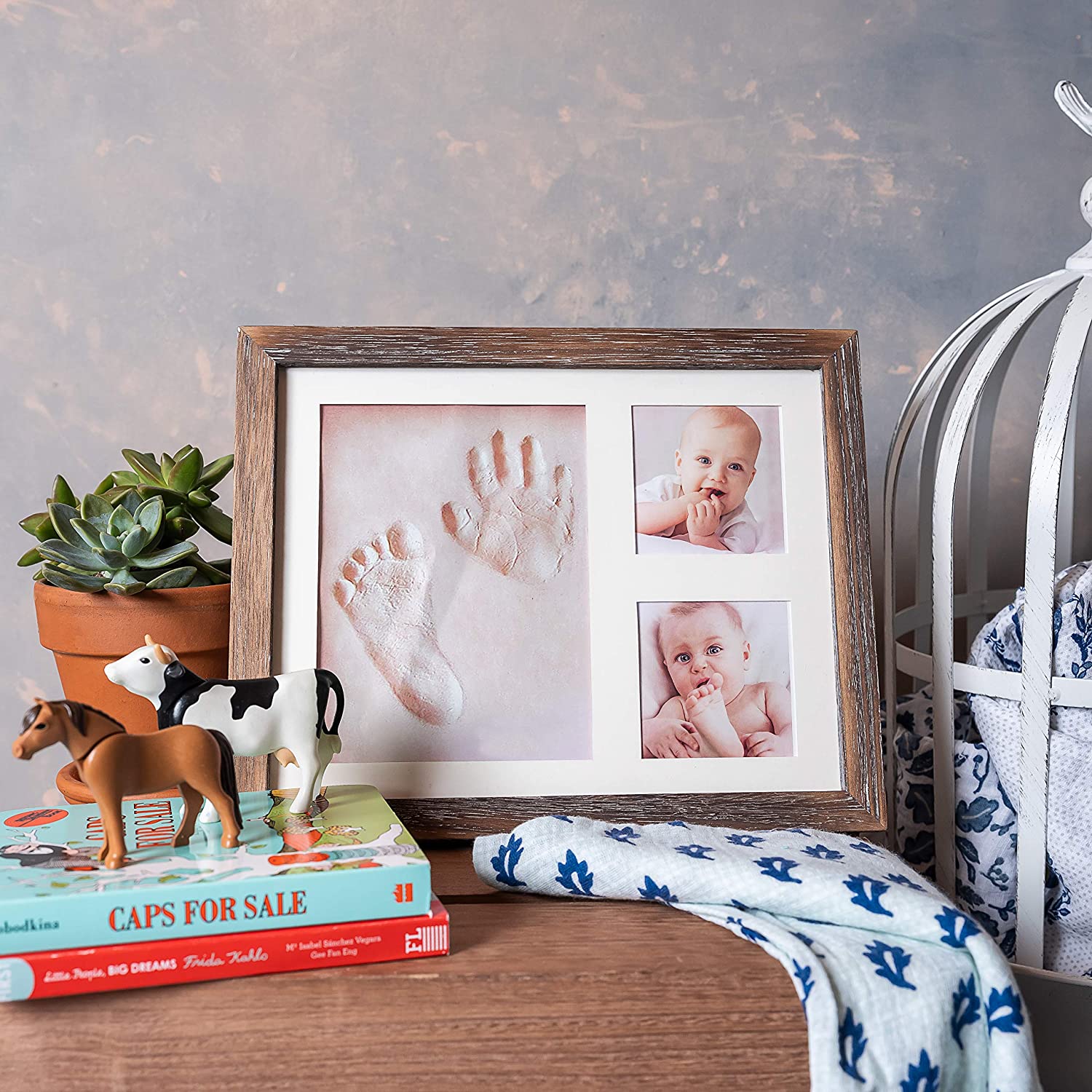 Baby Handprint Kit Baby Decor, Baby Clay Footprint and Handprint Kit ...