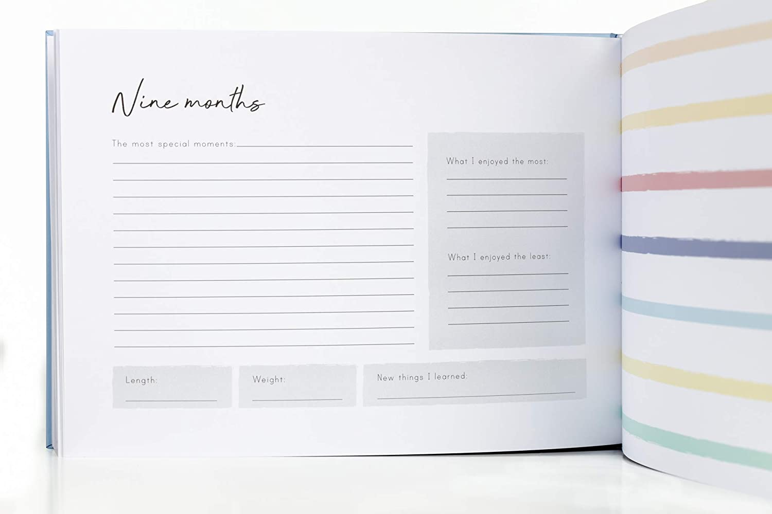 Baby Memory Book and Baby Journal with Minimalistic and Modern Design ...