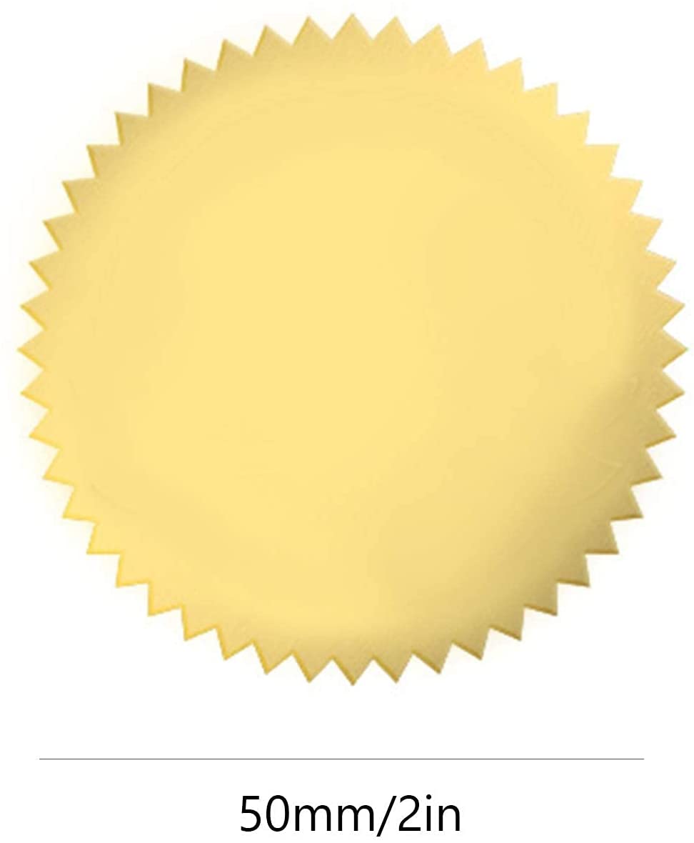 CRASPIRE Gold Foil Certificate Seals Seal of Achievement Self Adhesive ...