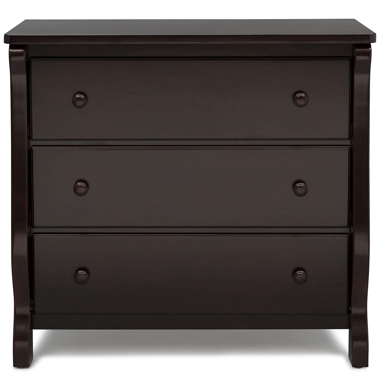 Delta Children Universal 3 Drawer Dresser, Dark Chocolate