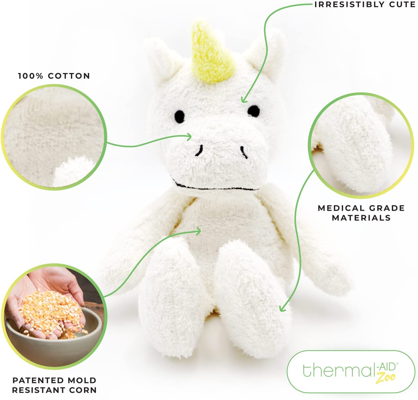 Thermal-Aid Zoo - Mini Microwavable Stuffed Animal - Plush Toy and Hot ...