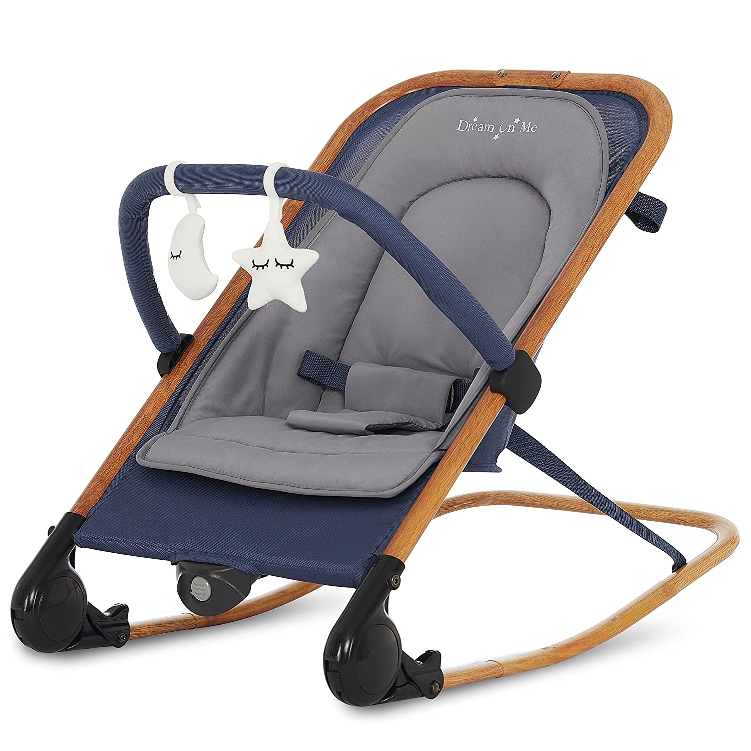 Dream on Me Rock with me 2-in-1 Rocker and Stationary Seat | Compact ...