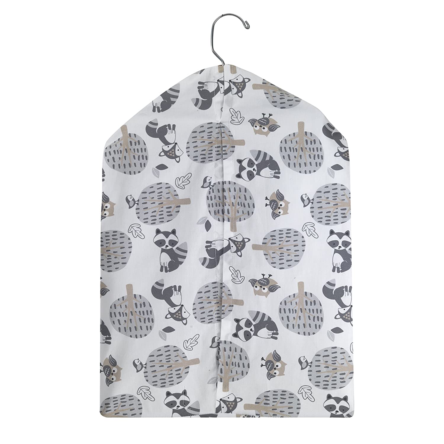 Bedtime Originals Little Rascals Forest Animals Diaper Stacker, White/Gray