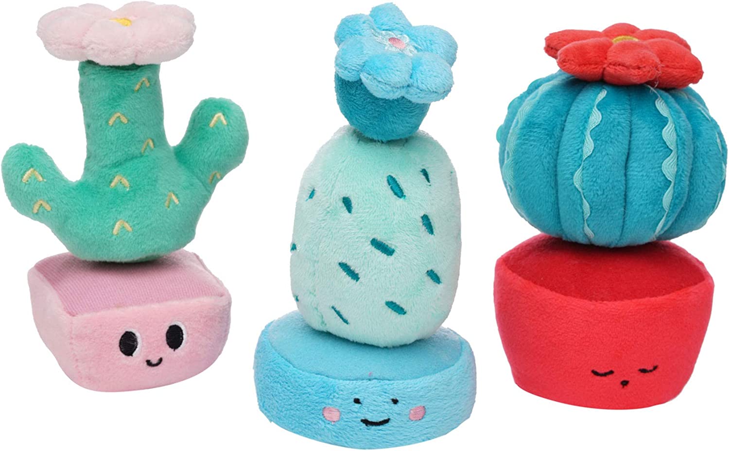 Manhattan Toy Cactus Garden 9 Piece Mix & Match Magnetic Plush Stacking ...