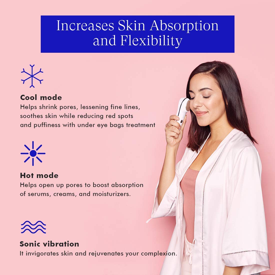 Vanity Planet Forever Young Face Massager- Hot & Cold Rejuvenating ...