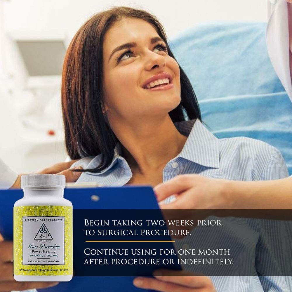 RCP Pure Bromelain 3000 GDU – Highest Potency Available Reduces ...