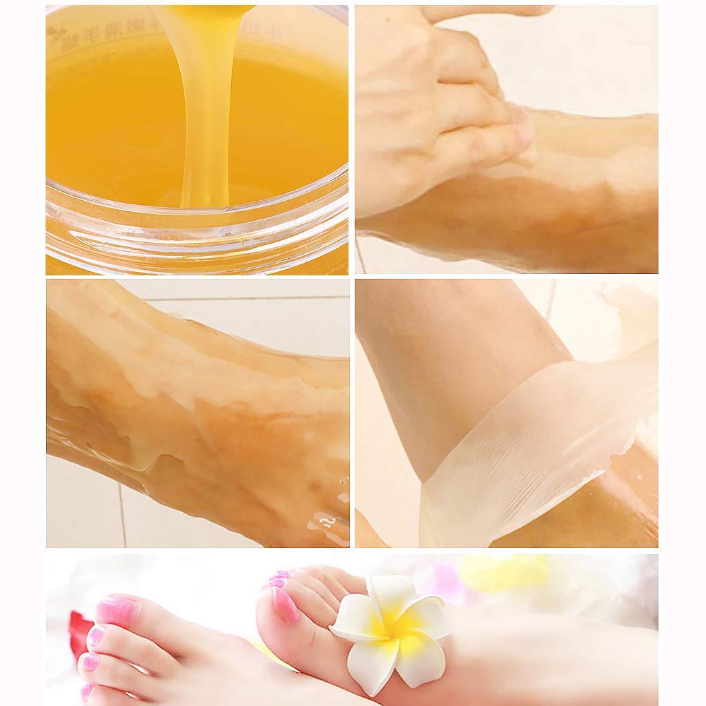Lamilee Honey Milk Foot Wax Feet Mask Moisturizing Hydrating Nourishing ...