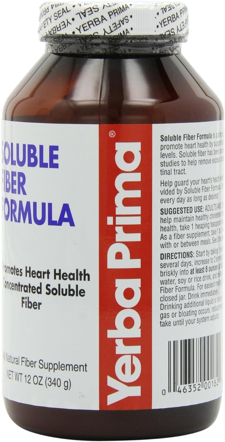 Yerba Prima Soluble Fiber Formula Powder, 12-Ounce