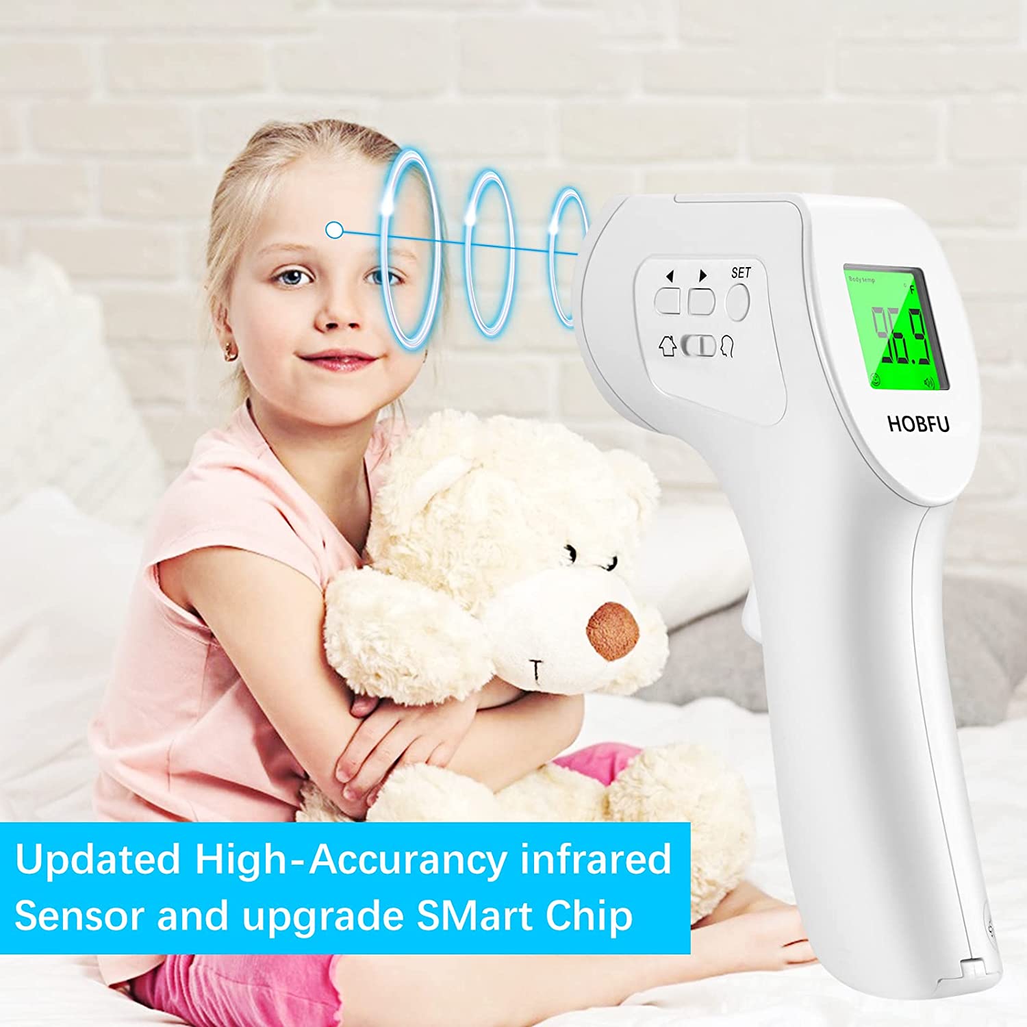 Non-Contact Infrared Forehead Thermometer , Digital Thermometer , Body ...