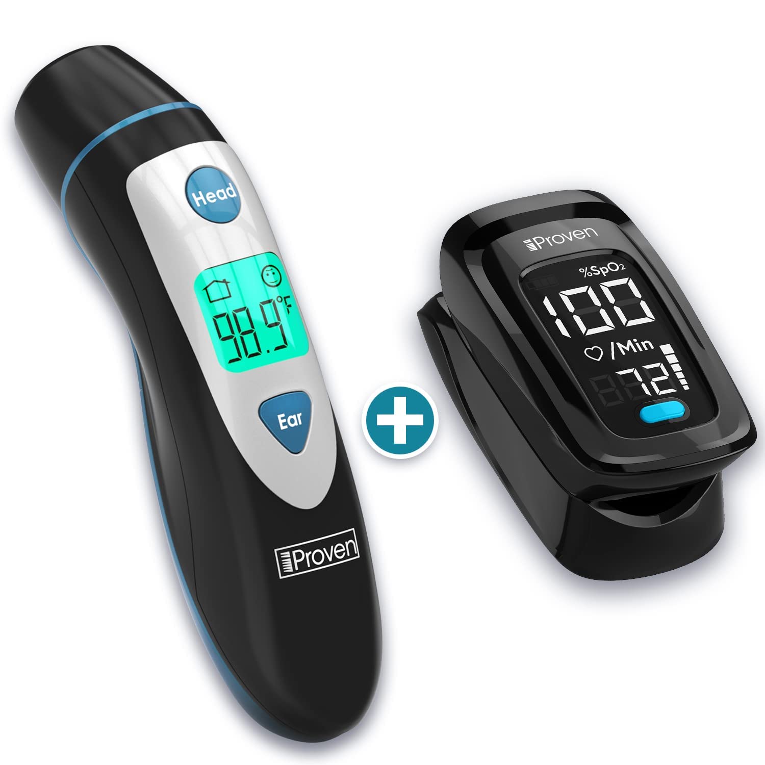 iProven Forehead Thermometer + Saturation Monitor