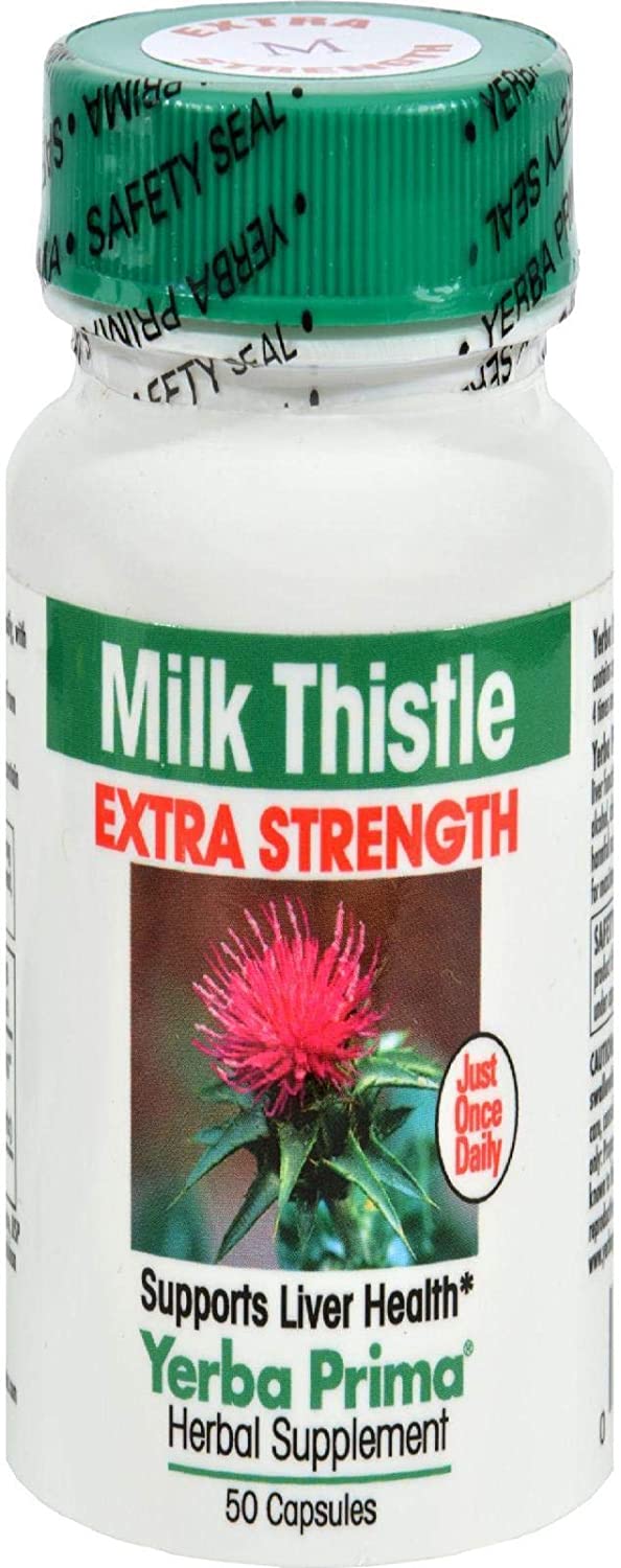 Yerba Prima Milk Thistle X-Strength 50 Capsules