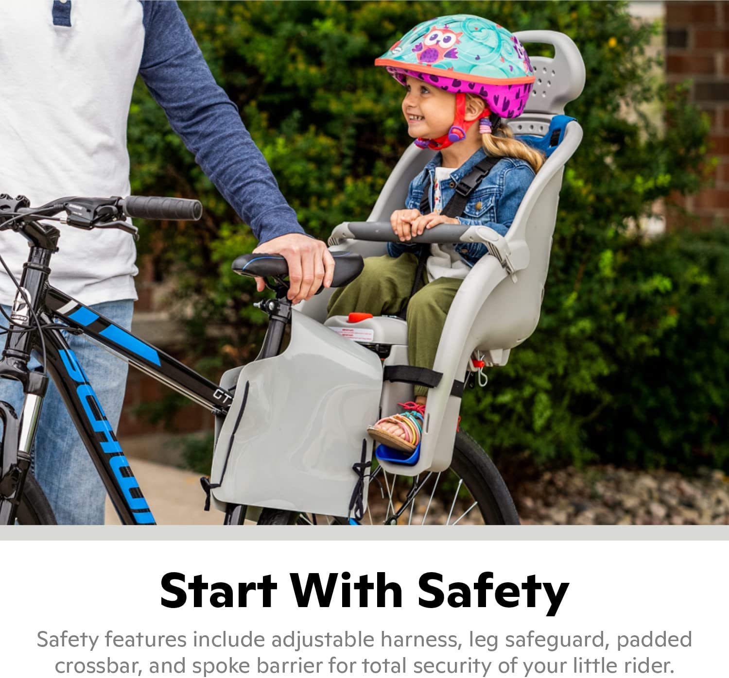 Schwinn Deluxe Bicycle Mounted Child Carrier/Bike Seat For Children ...