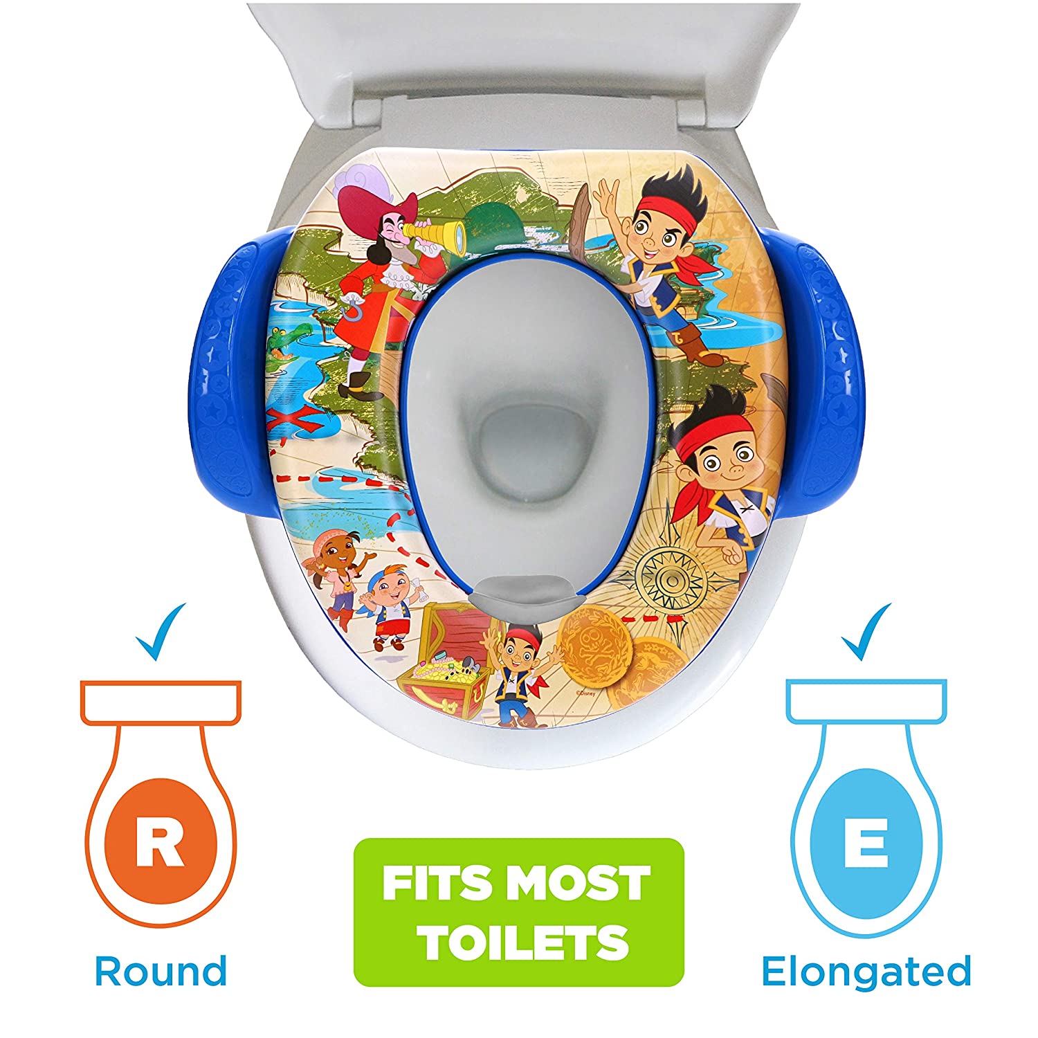 Disney Jake and The Never Land Pirates"Treasure Awaits" Soft Potty, Blue