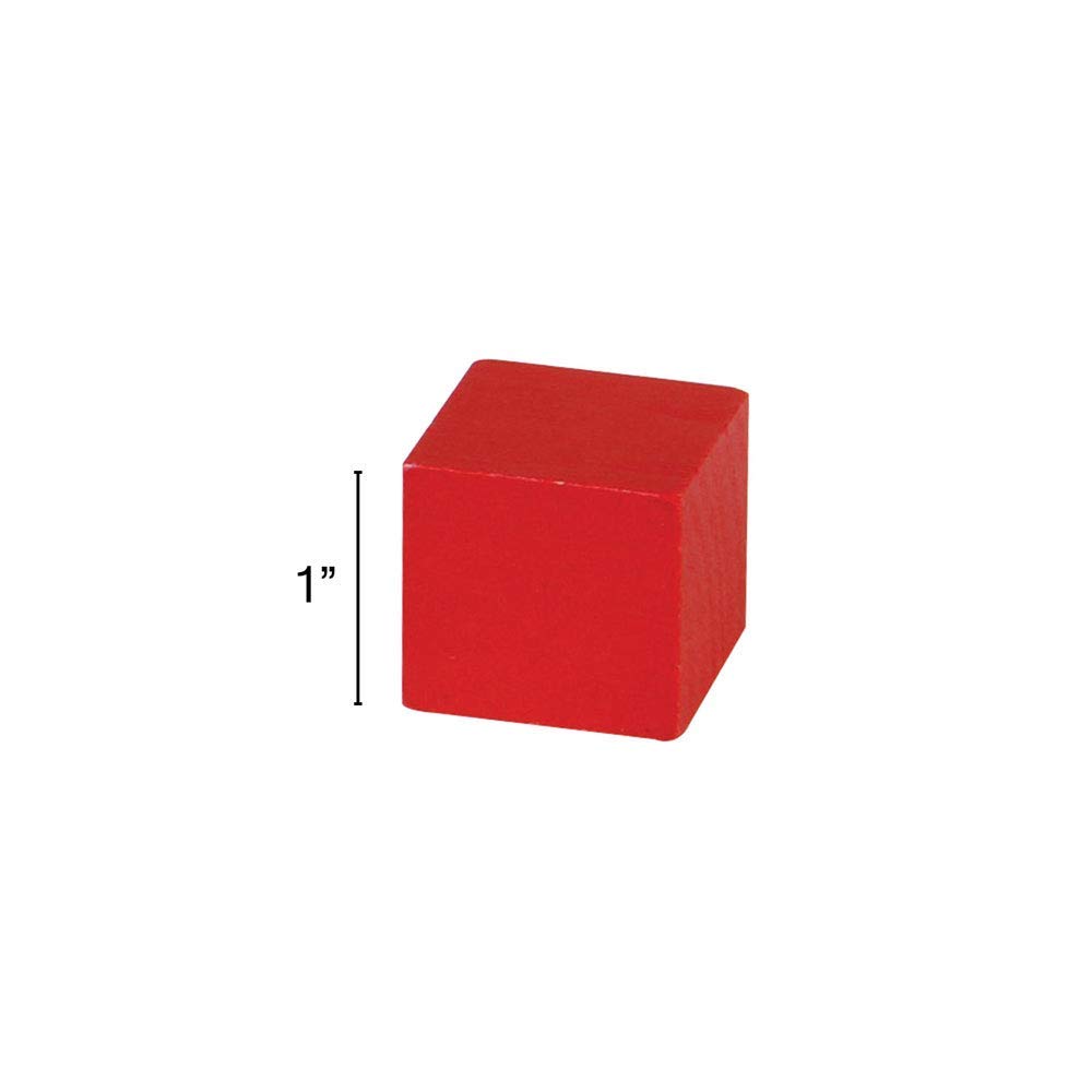 hand2mind Wood Blocks, Counting Cubes for Kids Math, 1 Inch Blocks for ...