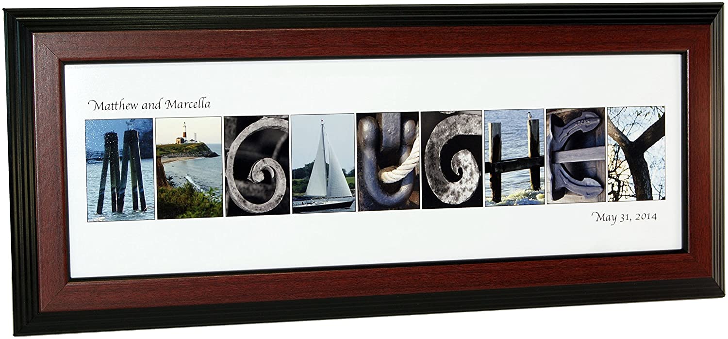 Creative Letter Art Personalized Name in Black and White Architecture ...
