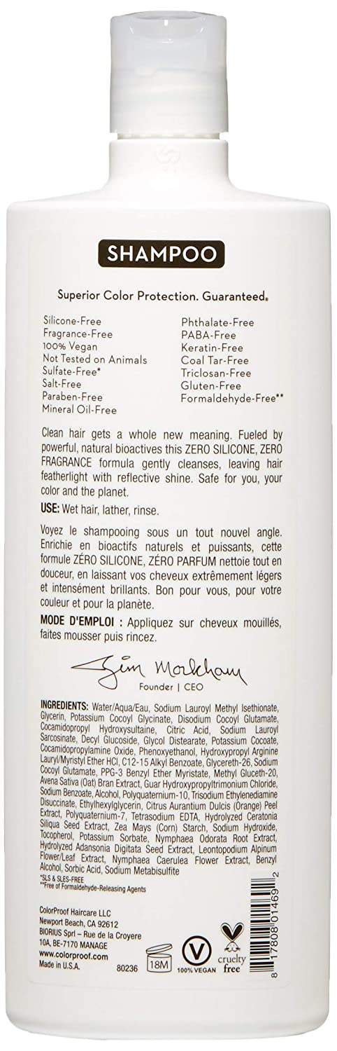 ColorProof SuperSheer Clean Shampoo - Fragrance-Free, Color-Safe, Vegan ...