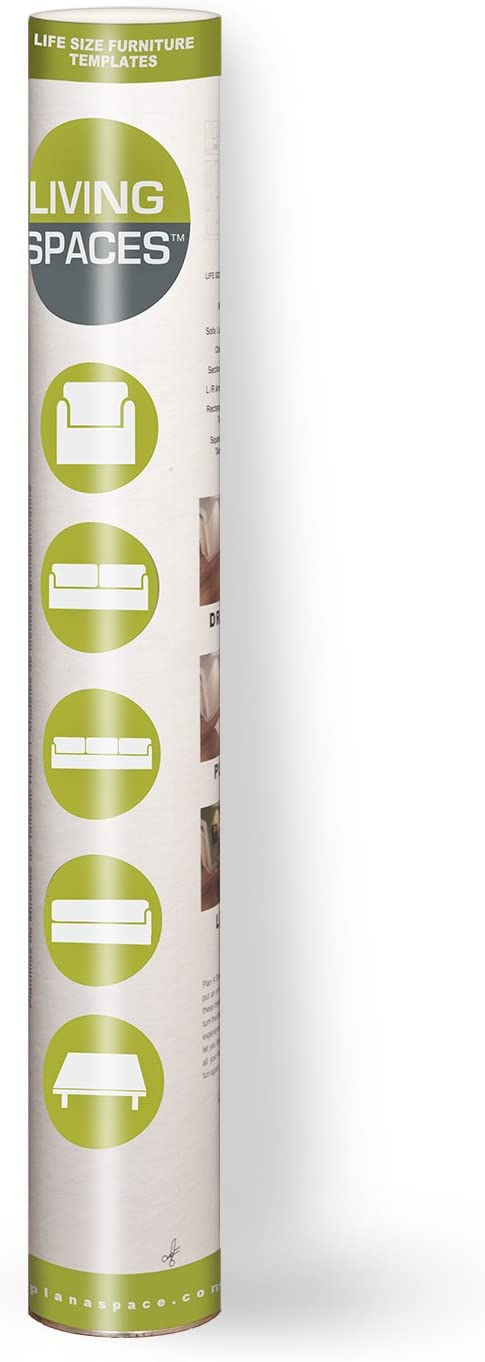 Plan A Space LS1 Living Spaces - (14) Life Size Furniture Templates ...
