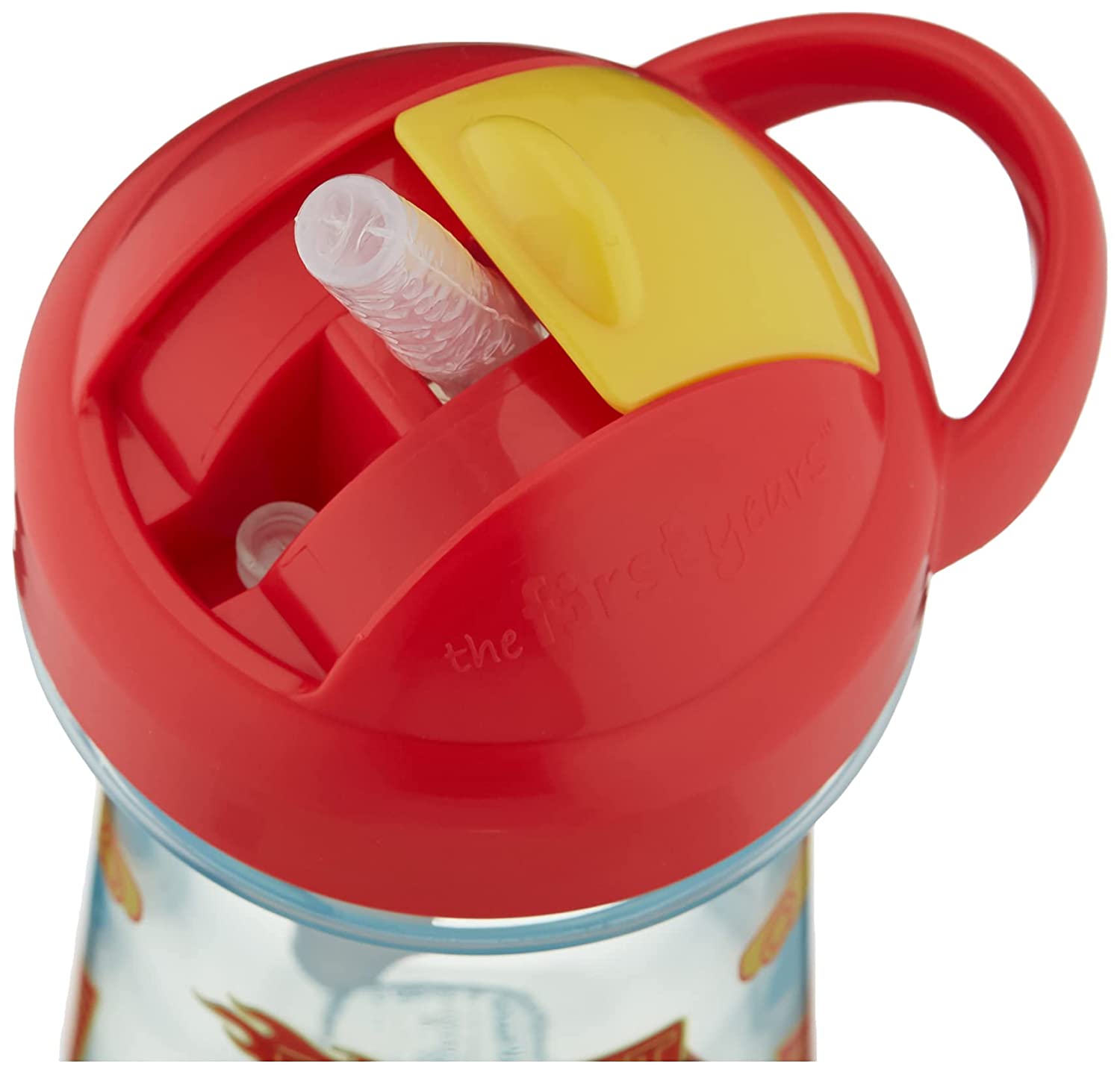 The First Years Disney/Pixar Cars Straw Sippy Cup with Flip Top for ...