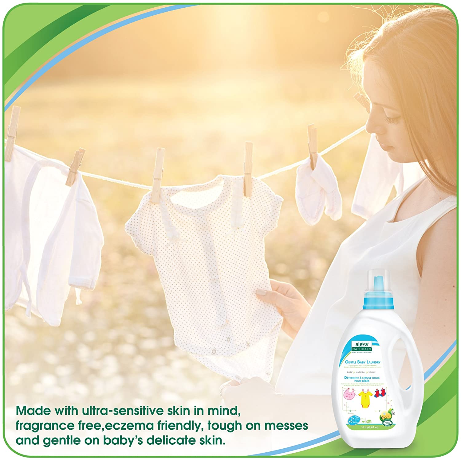 Aleva Naturals Gentle Baby Laundry, Single, 40 Fl Oz