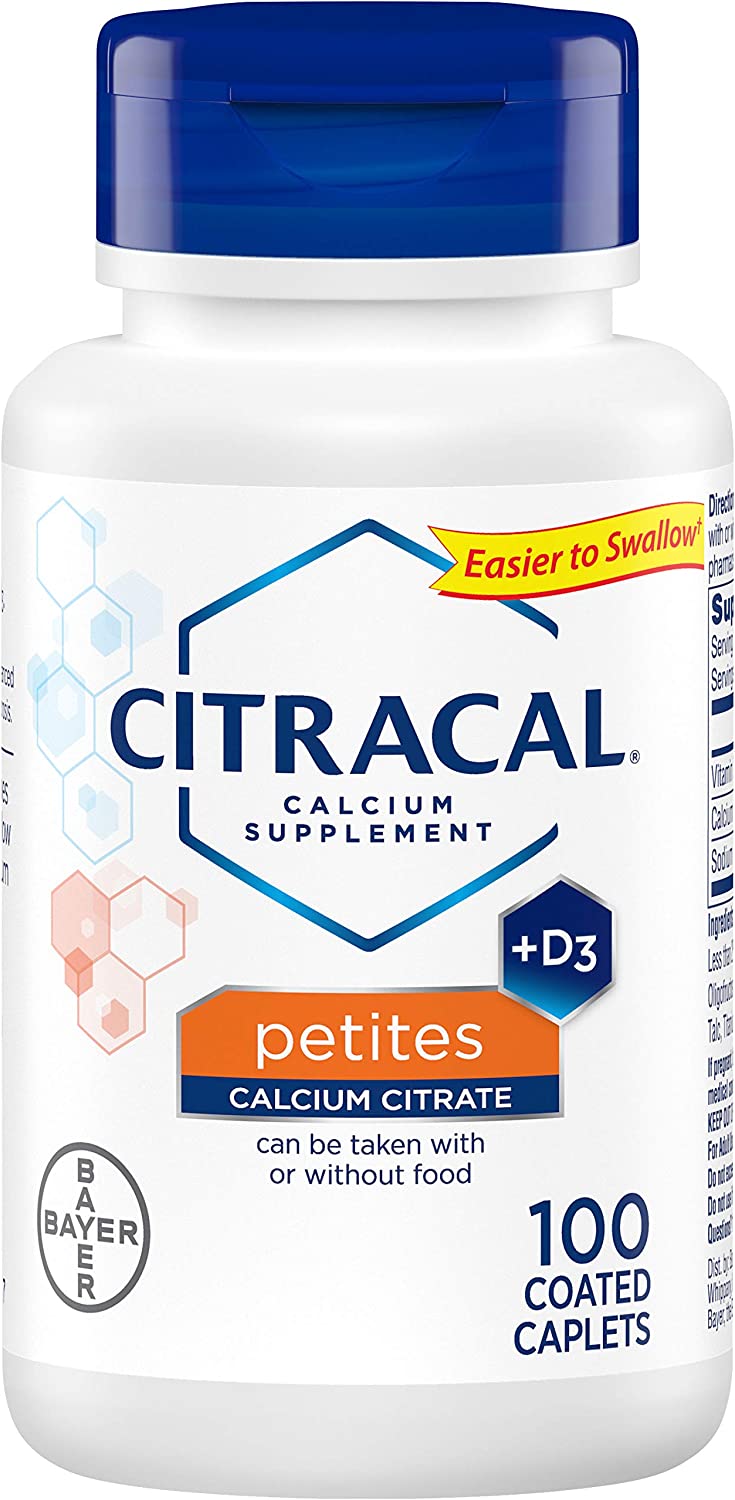 Citracal Calcium Citrate Petites W/Vitamin D Tablets 100 Ct (5 Pack)