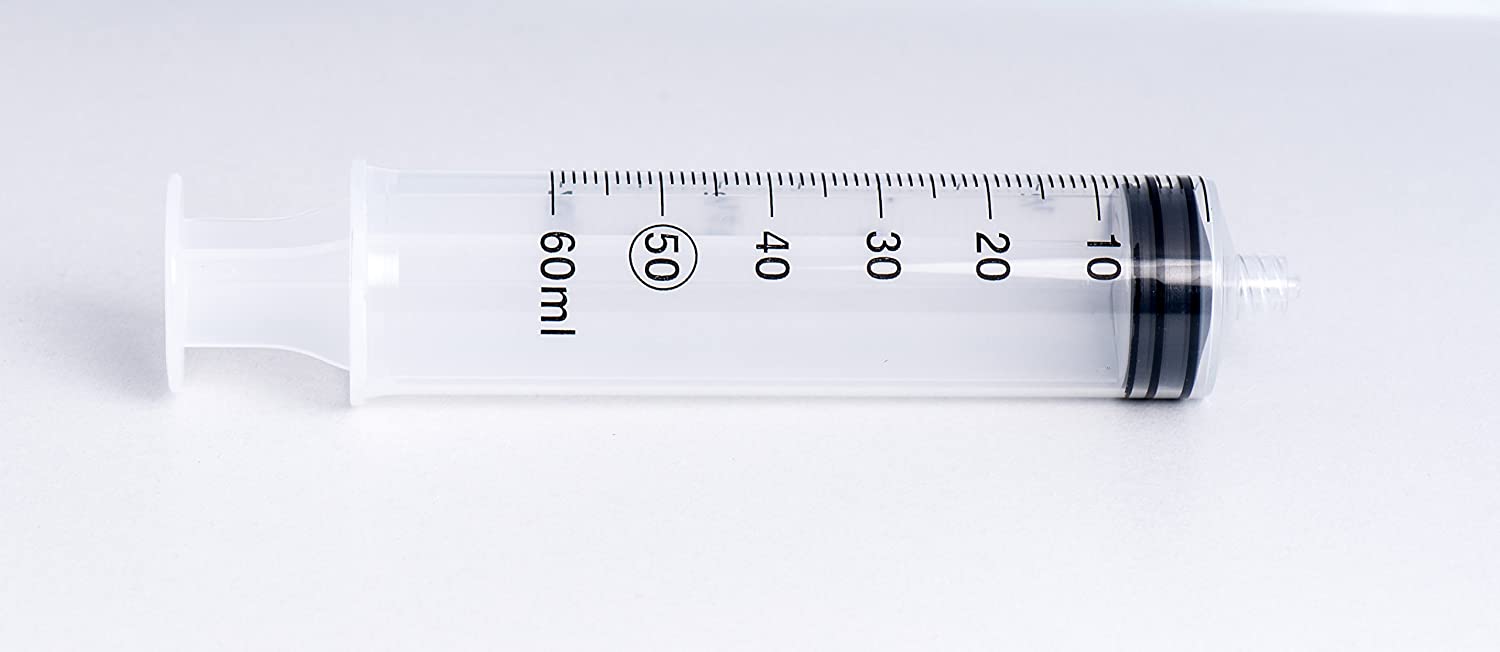 60cc Luer Lock Syringe, No Needle, 50 Count