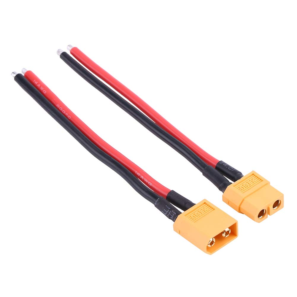 XT-60 Connector Cable Male with Silicone Jacket to Female Plug ...